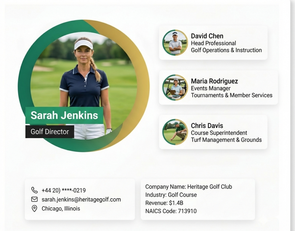 Golf Course Email List | 30K+ Accurate Golf Course Contacts